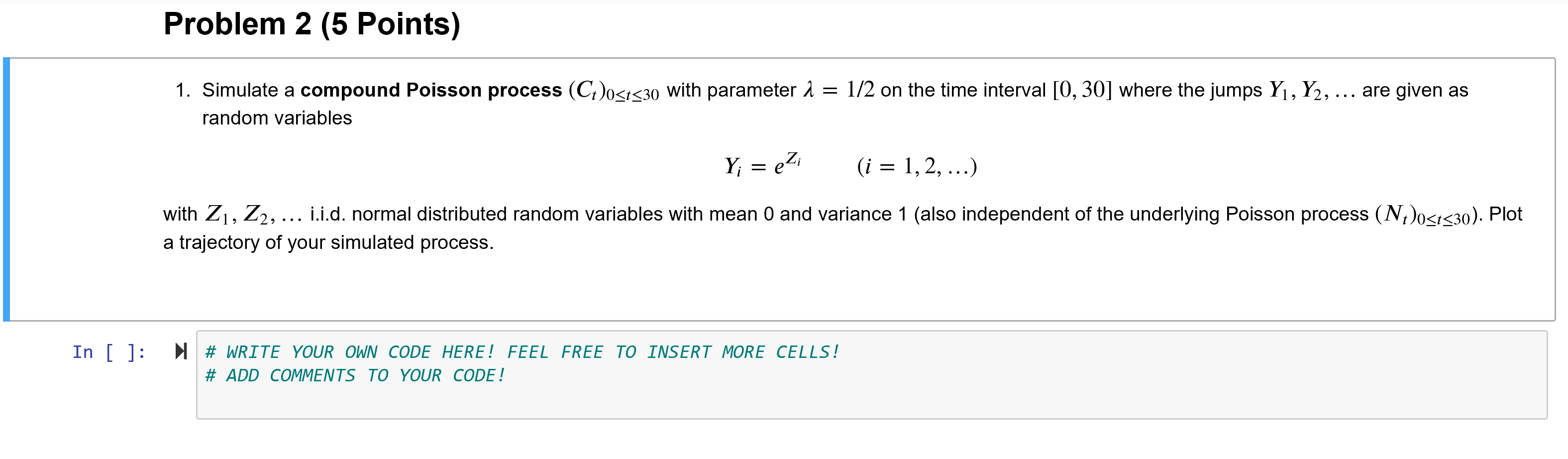 Problem 2 5 Points 1 Simulate A Compound Poisson 2669