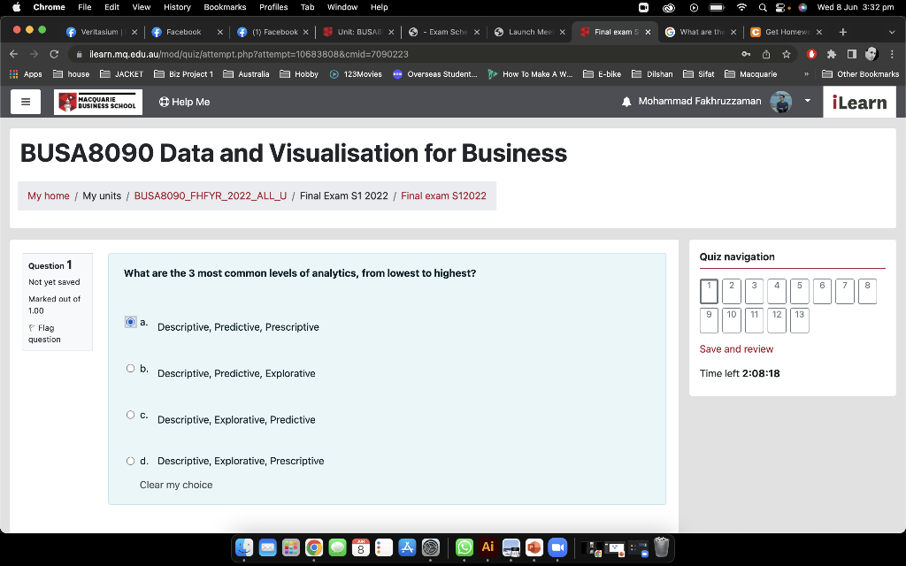 Solved Chrome File Edit View History Bookmarks Profiles Tab | Chegg.com