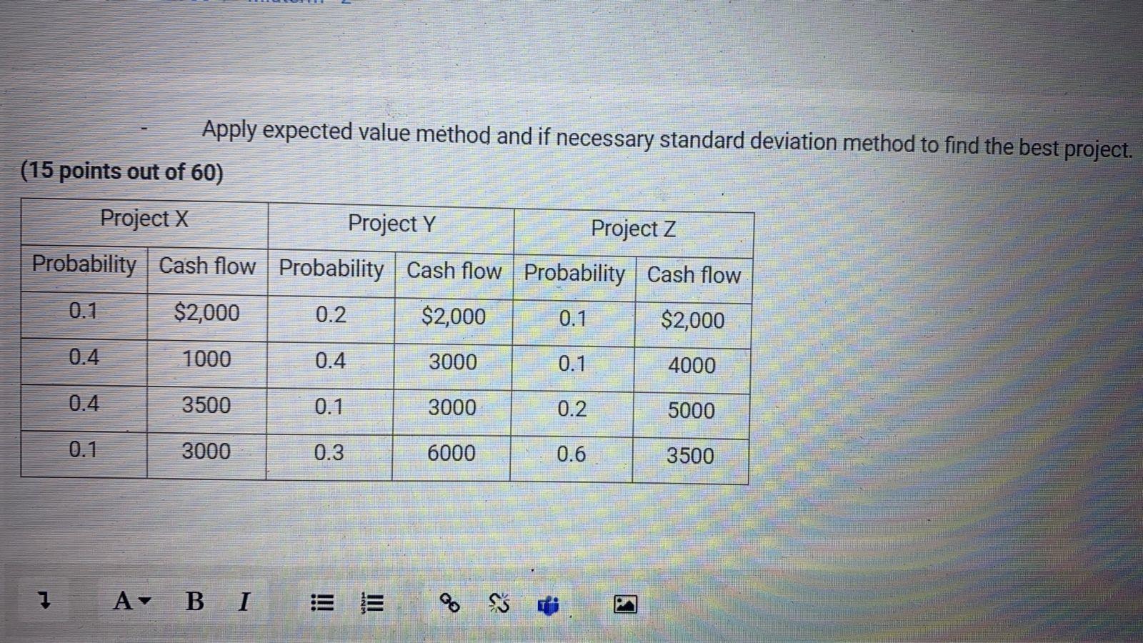 Solved Apply expected value method and if necessary standard | Chegg.com