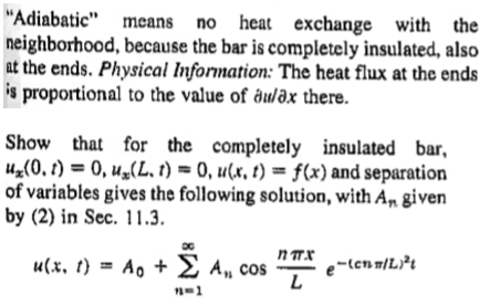 Solved "Adiabatic" means no heat exchange with the | Chegg.com