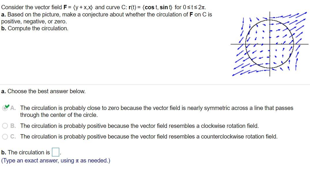 Solved Consider the vector field F= (y + x,x) and curve C: | Chegg.com