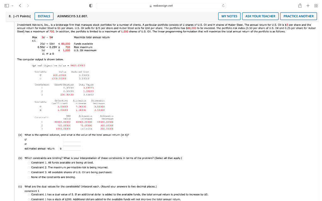 Solved FN webassign.net + 88 8. (-/1 Points) DETAILS | Chegg.com