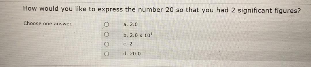 Solved How would you like to express the number 20 so that | Chegg.com