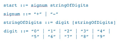 Solved For all formal languages you design, use BNF without | Chegg.com