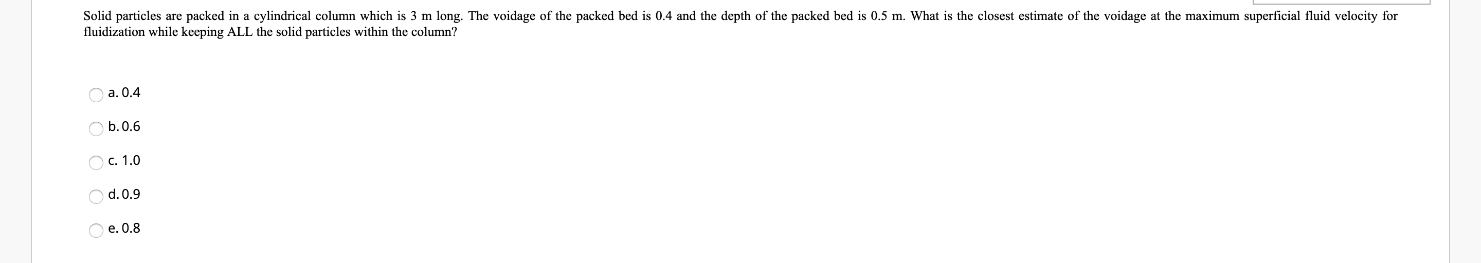 Solved Solid particles are packed in a cylindrical column | Chegg.com