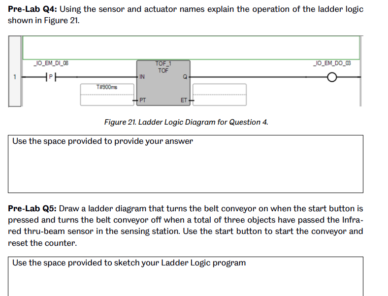 Solved Pre-Lab Q4: Using the sensor and actuator names | Chegg.com