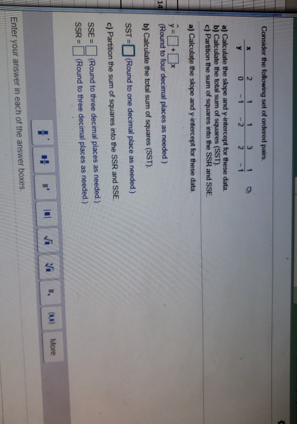 Solved Consider the following set of ordered pairs. * 2 1 1 | Chegg.com