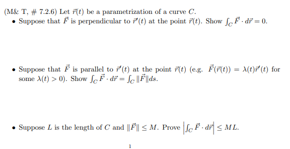 Solved M And T 7 2 6 Let R T Be A Parametrization Of A