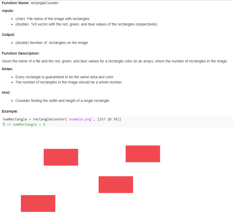 Solved Function Name: rectangleCounter Inputs: - (char): | Chegg.com Solved Function Name: rectangleCounter Inputs: - (char): | Chegg.com