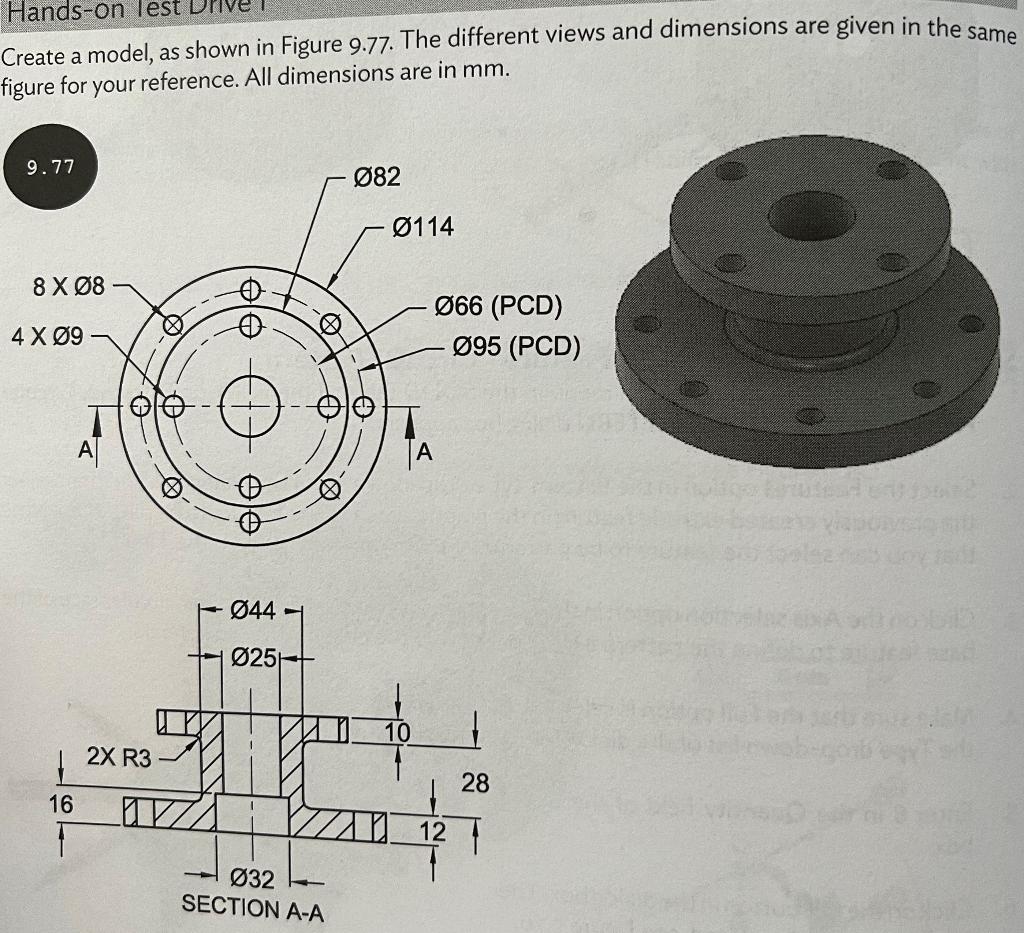 Solved Hands-on lest Create a model , as shown in Figure | Chegg.com