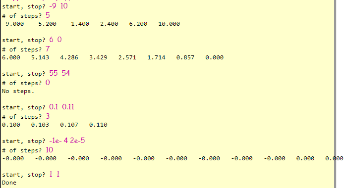 Solved In An Outer Loop Ask For Two Floating Point