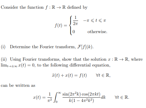 Solved Consider the function f: R R defined by 1 27 - | Chegg.com