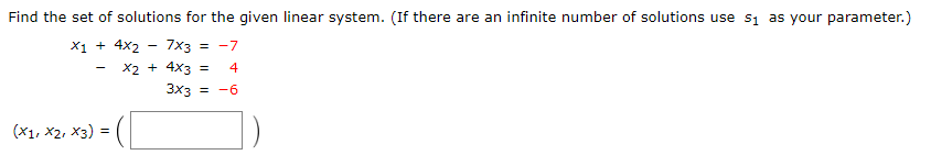 Solved Find The Set Of Solutions For The Given Linear 