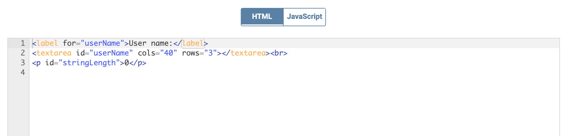 Solved Register the countChars event handler to handle focus | Chegg.com