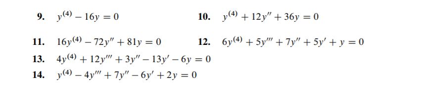 Solved For 9 AND 13 find general solution for Higher Order | Chegg.com