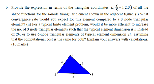 b. Provide the expression in terms of the triangular | Chegg.com