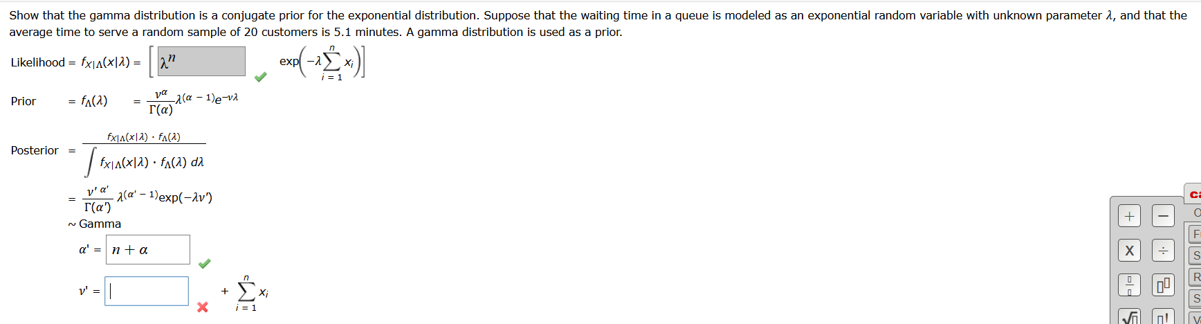 Solved Show that the gamma distribution is a conjugate prior | Chegg.com