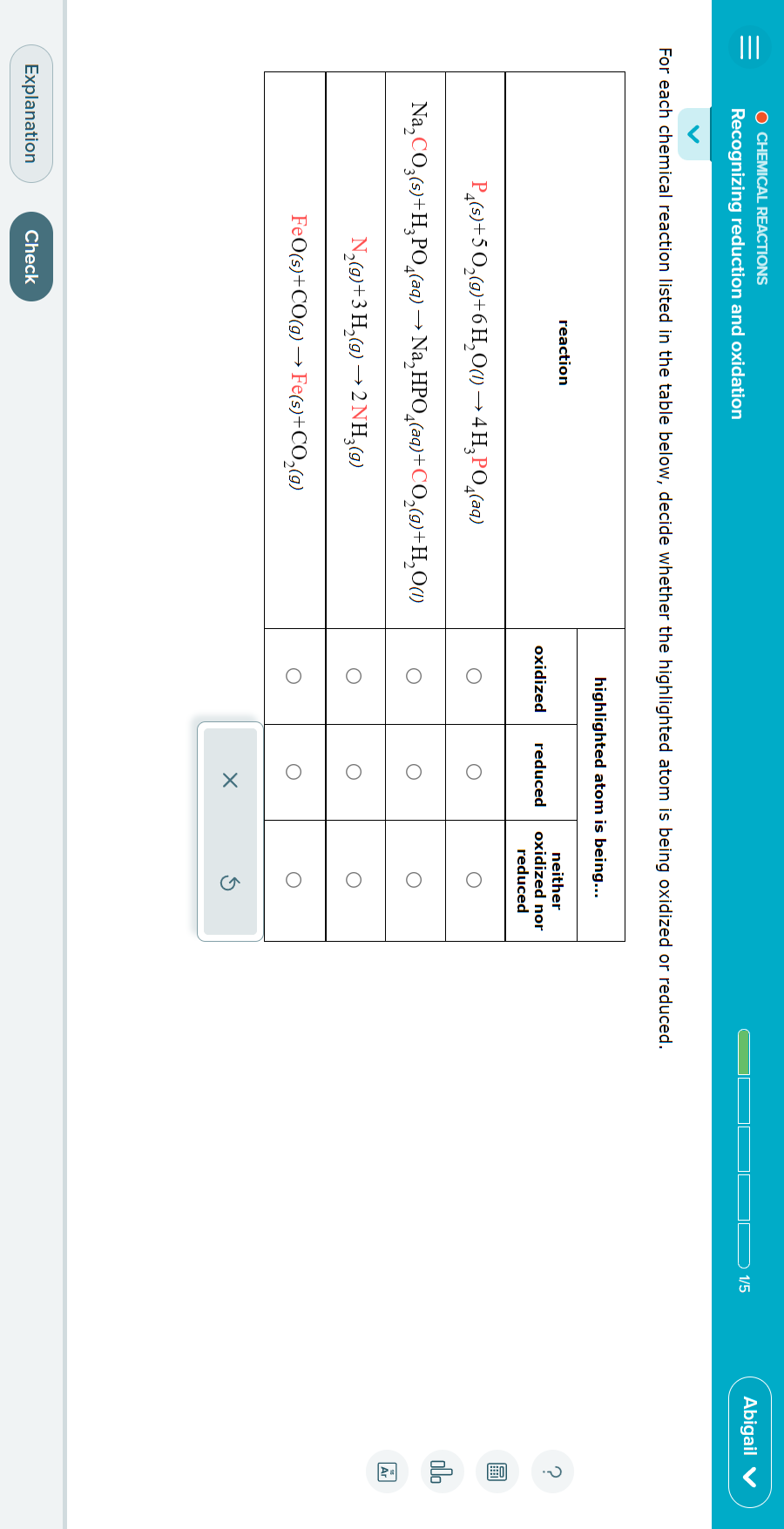 [Solved]: Eor each chemical reaction listed in the table b