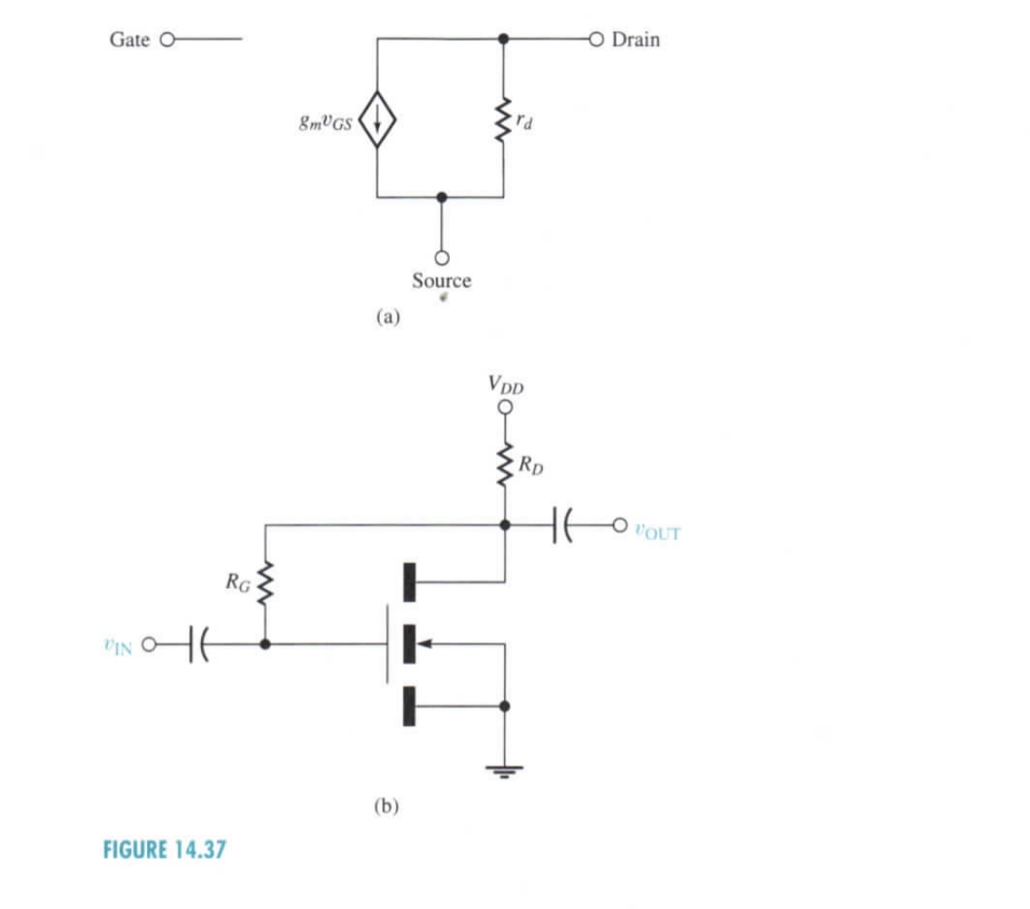 Solved 14.37 The FET in Fig. 14.37(b) is represented by the | Chegg.com