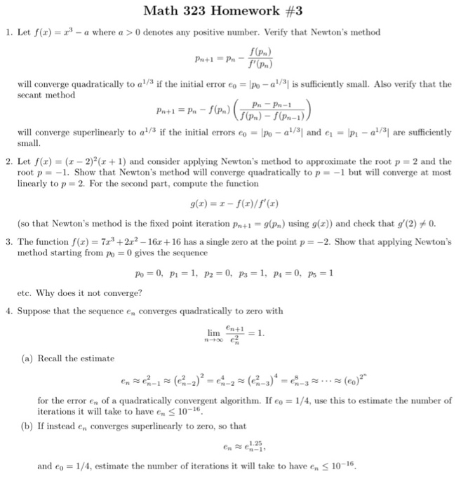 Solved Math 323 Homework #3 1. Let f(r)a where a >0 denotes | Chegg.com