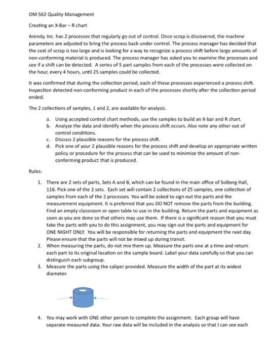 om-562-quality-management-creating-an-x-bar-r-chart-chegg