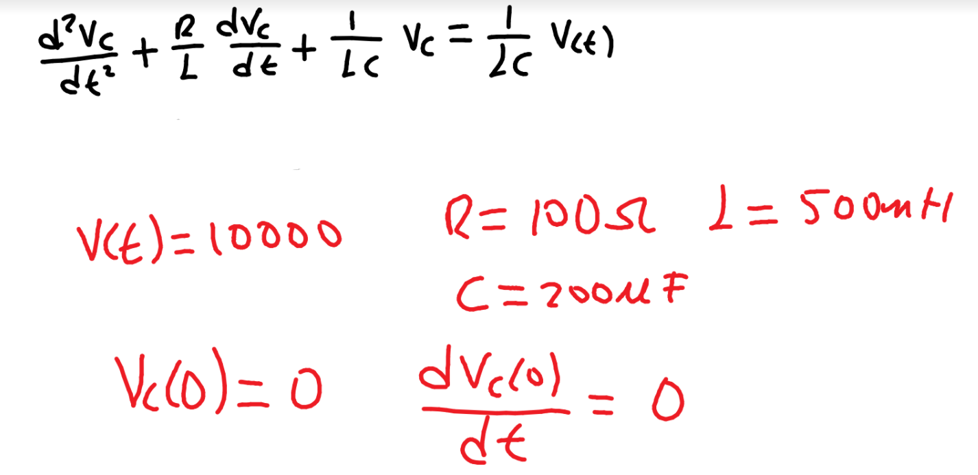 Solved = divert i dvc dt de vos ne ovat et ic v = va c Vce) | Chegg.com