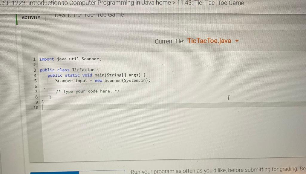 Solved Cse 1223 Introduction To Computer Programming In 