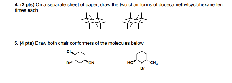 Solved 4. (2 pts) On a separate sheet of paper, draw the two | Chegg.com