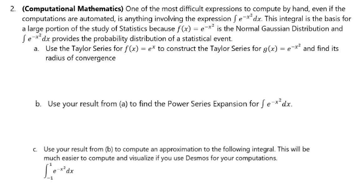Solved (Computational Mathematics) One of the most difficult | Chegg.com