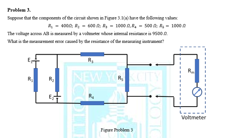 Solved Problem 3. Suppose that the components of the circuit | Chegg.com