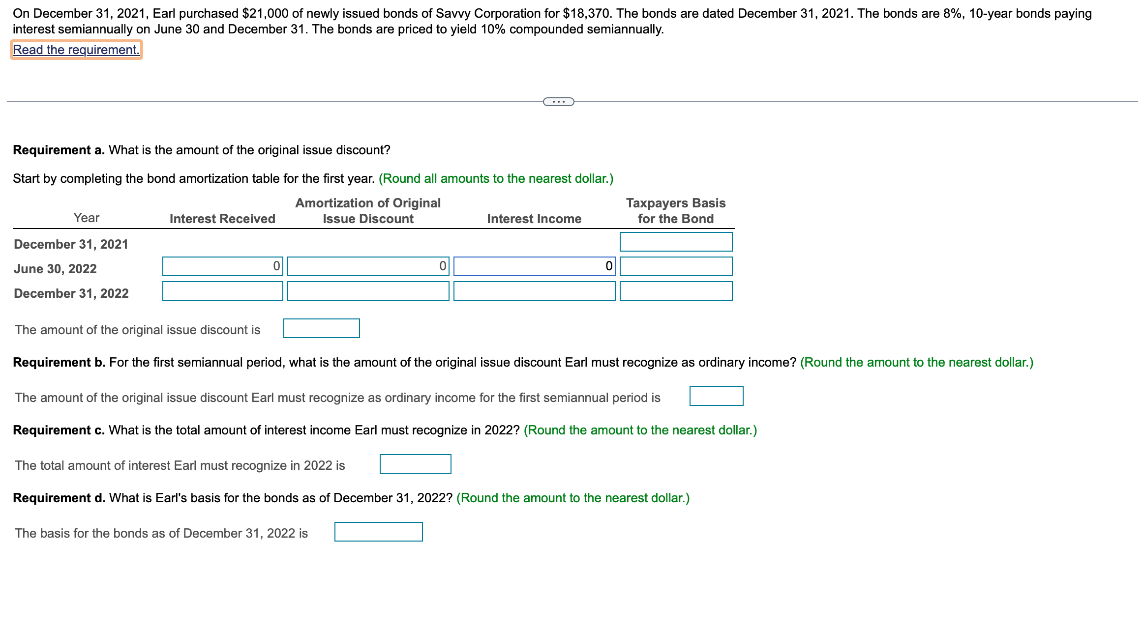 Solved Read the requirement.Requirement a. ﻿What is the | Chegg.com