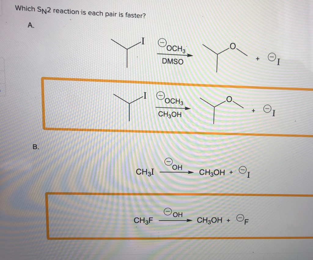 Solved Which Sn1 reaction is each pair is faster? H20 Cºro | Chegg.com