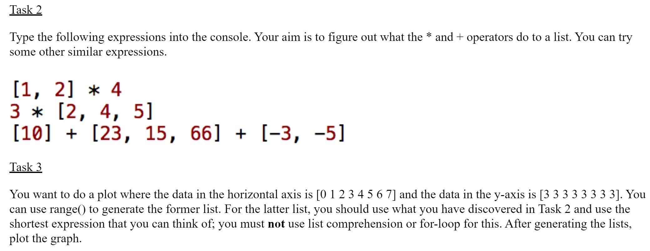 Solved Part B: range(), list manipulations, list | Chegg.com