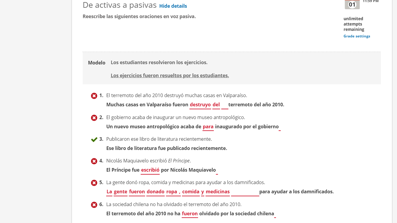 11:59 PM 01 De activas a pasivas Hide details | Chegg.com