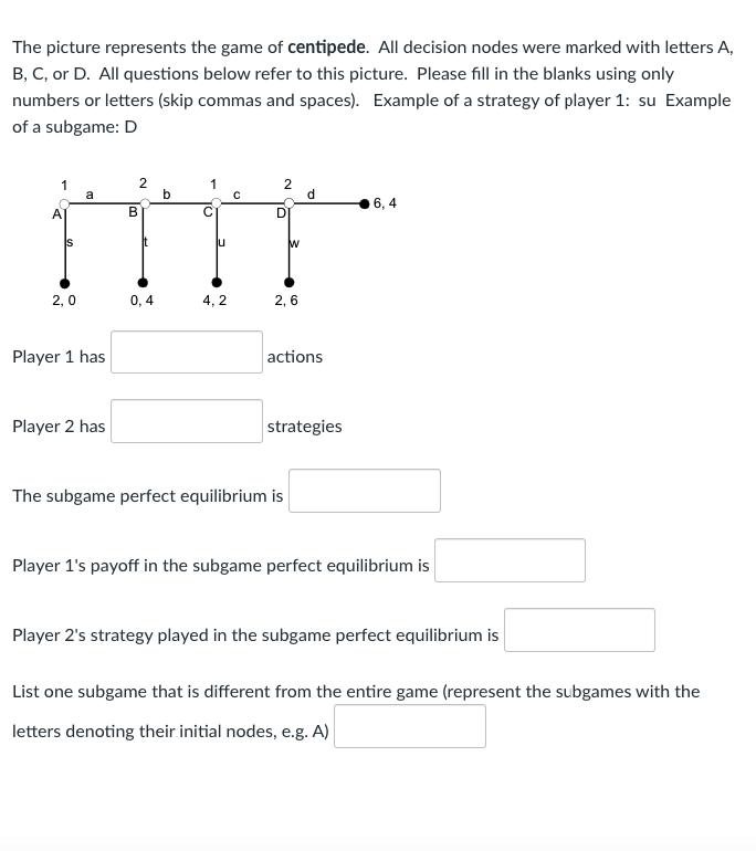 Solved The picture represents the game of centipede. All | Chegg.com