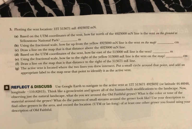 Solved a Activity 1.3 Plotting a Point on a Map Using UTM | Chegg.com