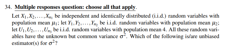 Solved 4. Multiple responses question: choose all that | Chegg.com