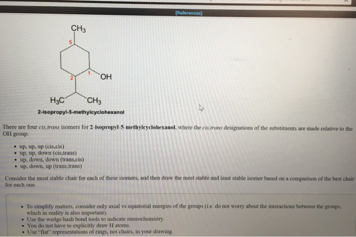 Solved There are four cis, trans isomers for 2 isopropyl - 5 | Chegg.com