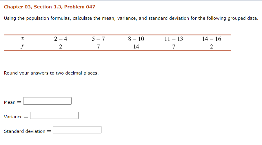 Solved Chapter 03, Section 3.3, Problem 047 Using the | Chegg.com
