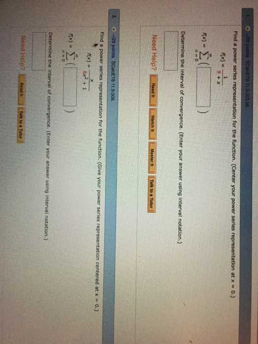 Solved Find a power series representation for the function. | Chegg.com