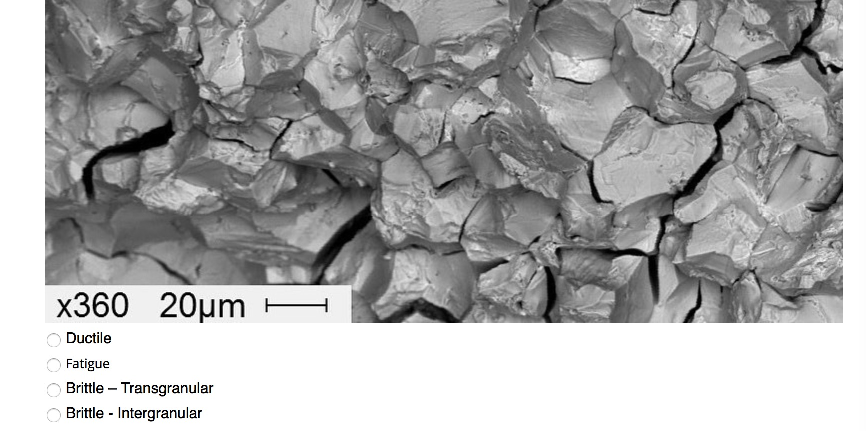 Solved Identify the fracture mode for the following SEM | Chegg.com