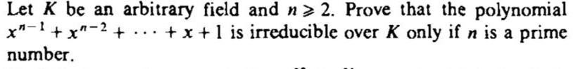 Solved Let K be an arbitrary field and n⩾2. Prove that the | Chegg.com
