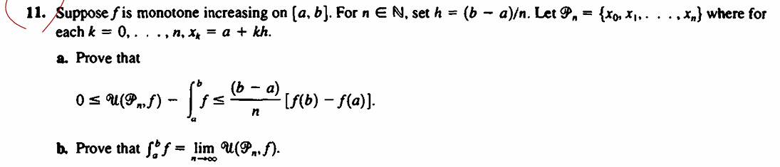 Solved Suppose f ﻿is monotone increasing on a,b. ﻿For ninN, | Chegg.com