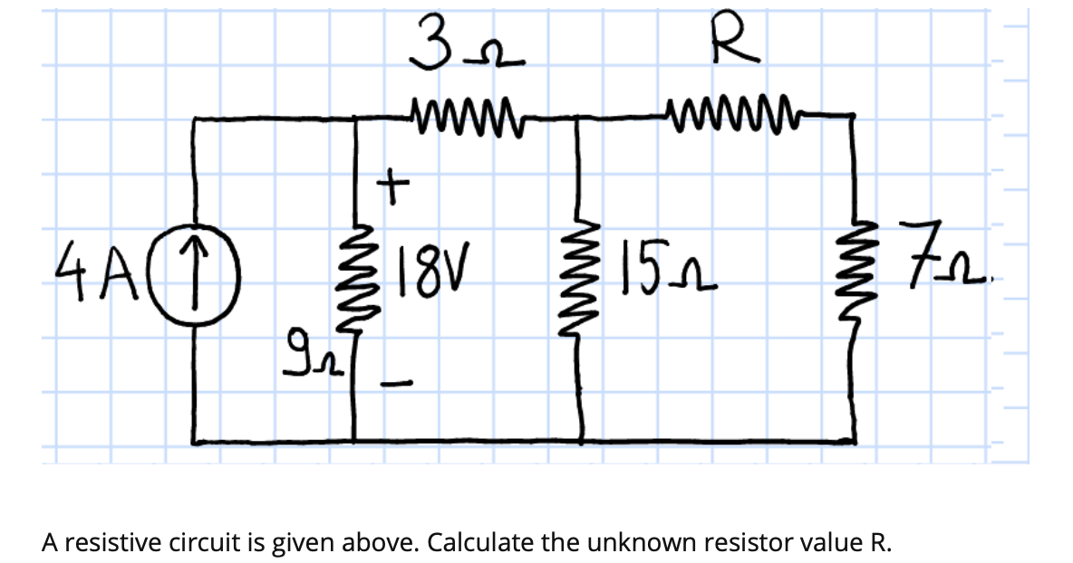Solved A resistive circuit is given above. Calculate the | Chegg.com