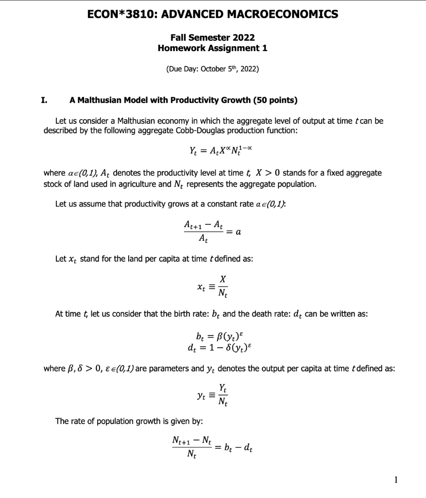 a. Write down the equation of the production function | Chegg.com