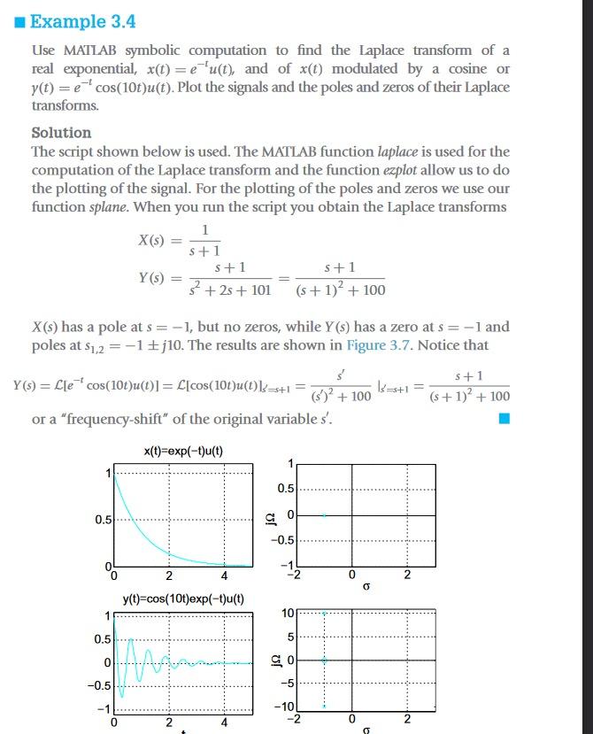 Solved 2- Example 3.4 from the textbook. a) Solve the system | Chegg.com