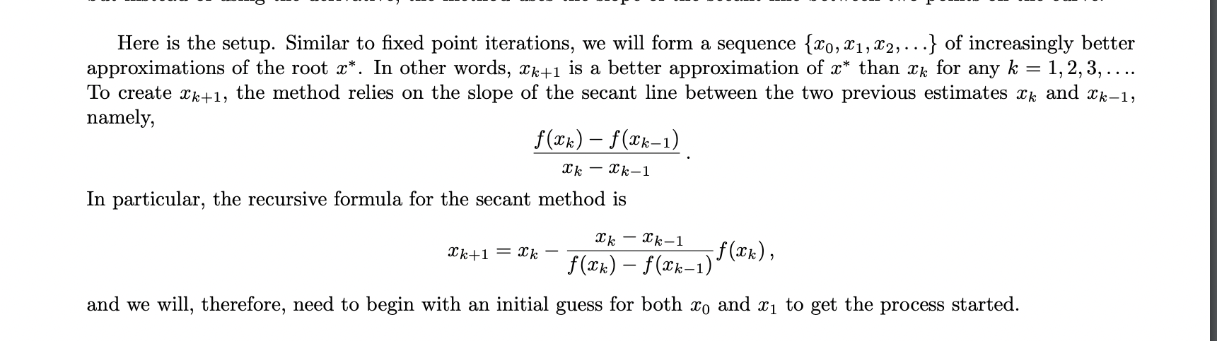 Solved Here is the setup. Similar to fixed point iterations, | Chegg.com