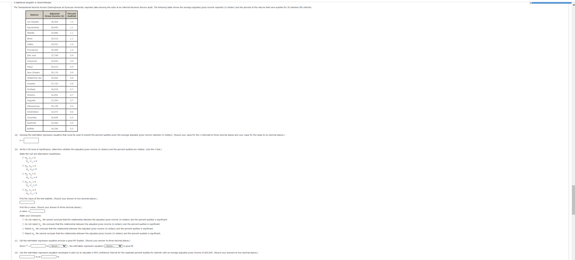 Solved A Statistica program is recommend The Transactional | Chegg.com