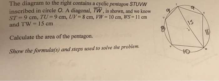 Solved The diagram to the right contains a cyclic pentagon | Chegg.com