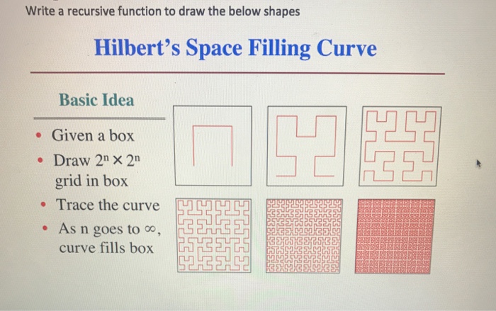 Solved Write a recursive function to draw the below shapes | Chegg.com